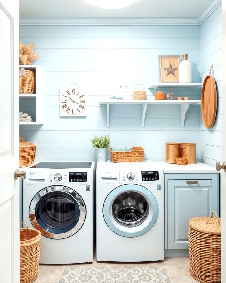 25 Blue Laundry Room Ideas for a Fresh and Clean Look