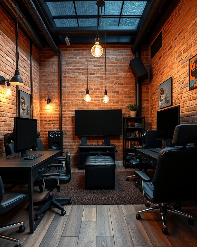 25 Sleek Black Gaming Room Ideas for Gamers