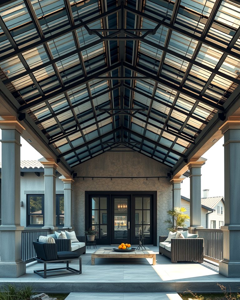 25 Metal Roof Porch Design Ideas for a Durable Space