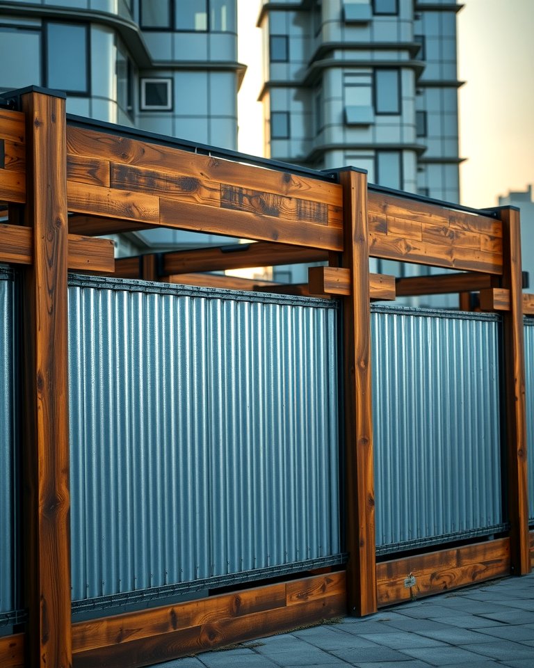 25 Metal and Wood Fence Ideas for Durable Boundaries