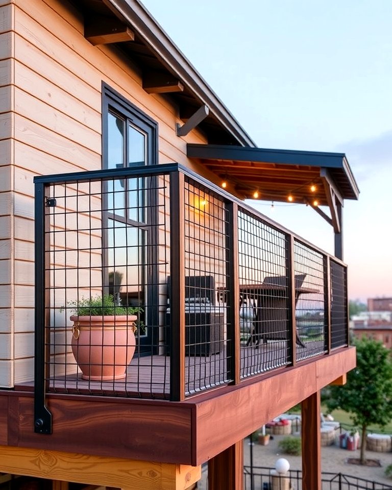20 Hog Wire Deck Railing Ideas for Rustic Charm