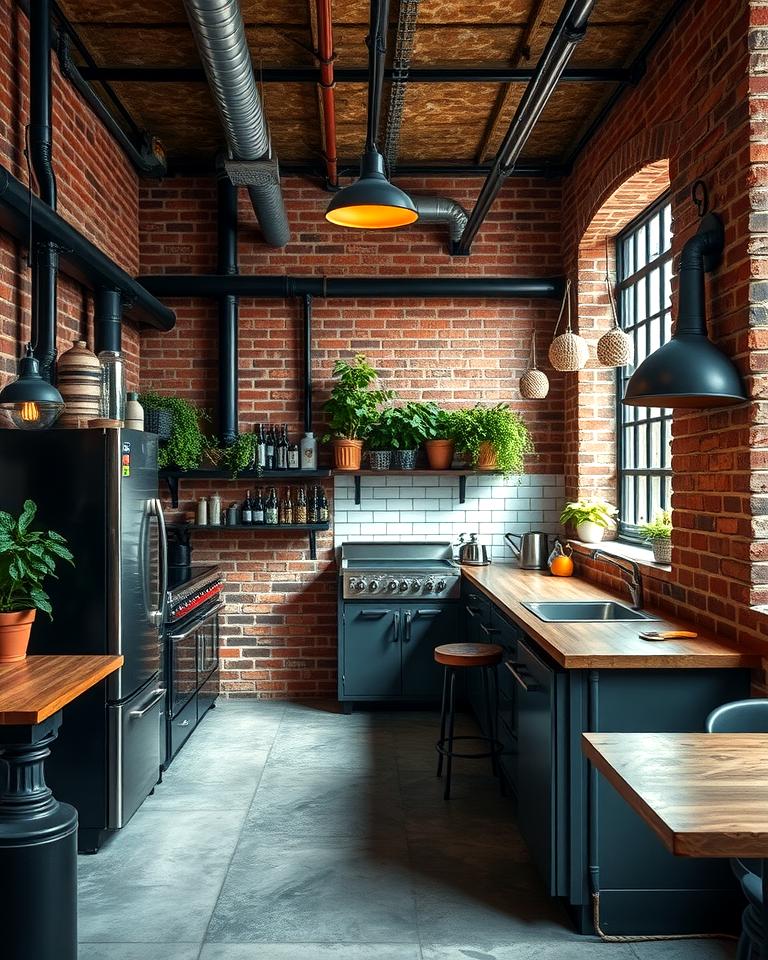 20 Red Brick Kitchen Ideas for a Rustic Charm