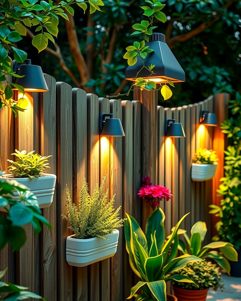 25 Fence Lighting Ideas to Illuminate Your Outdoor Space