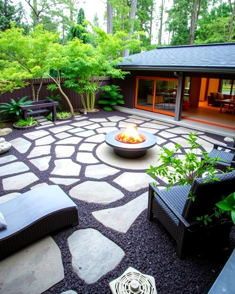 20 Stone Patio With a Fire Pit Ideas for Cozy Nights