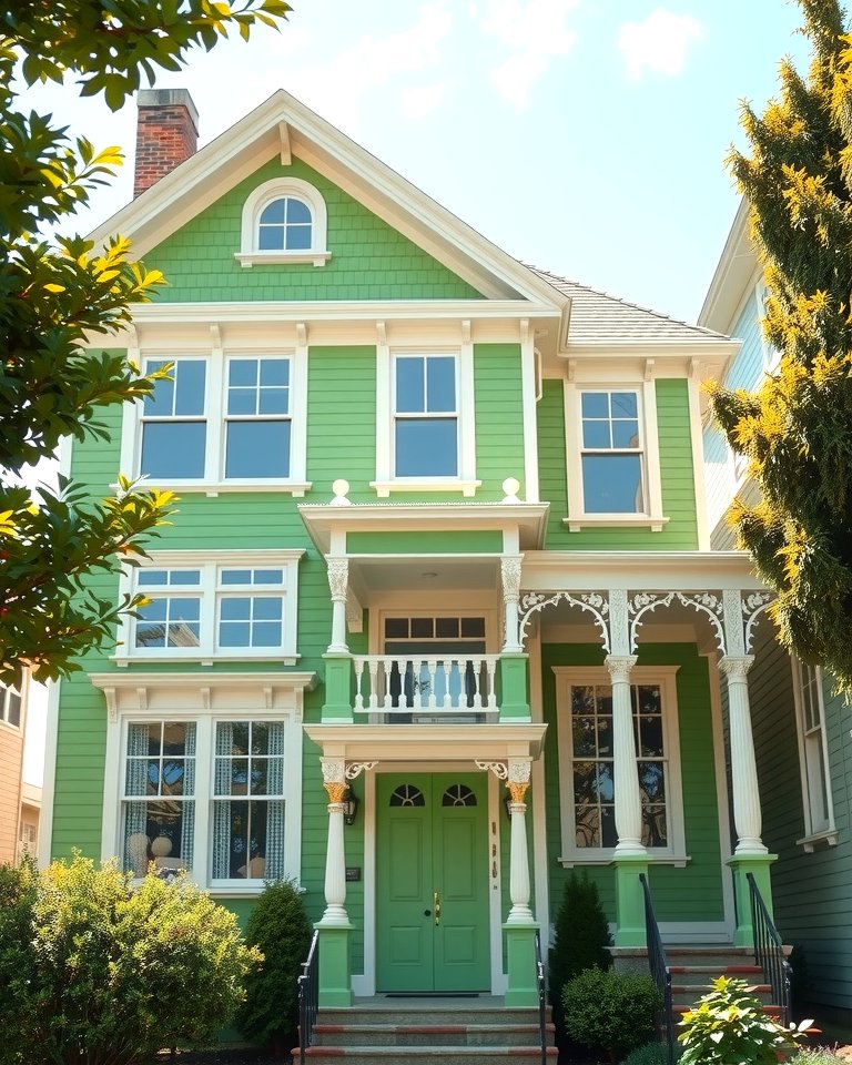 25 Green Victorian House Colors for Historic Charm
