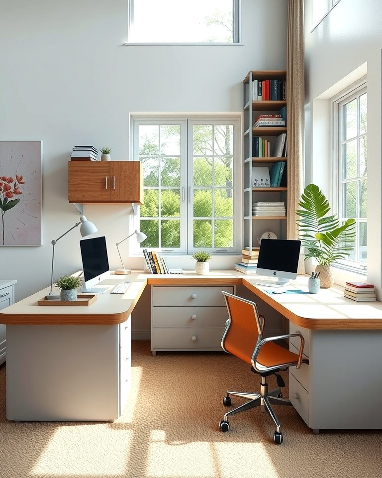 25 Home Office for Couples Ideas and Designs