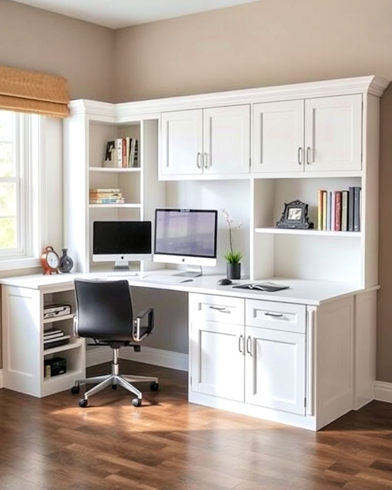 25 Stylish Built-in Desk Ideas for Your Home Office