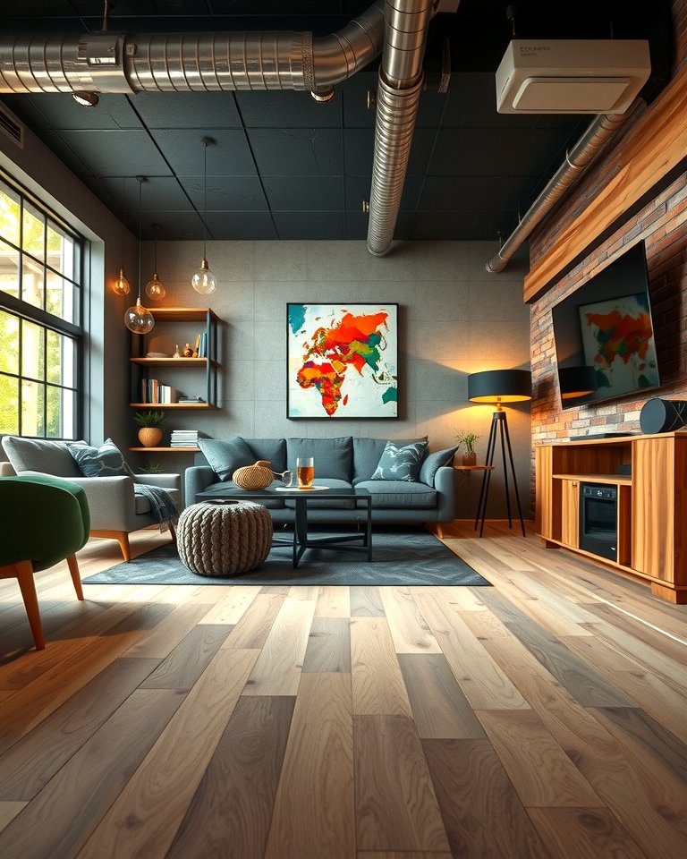 25 Man Cave Flooring Ideas for a Masculine Retreat
