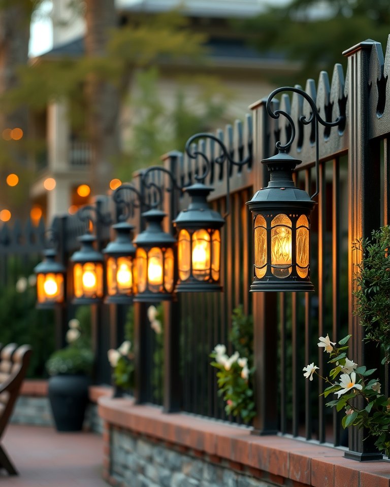 25 Fence Lighting Ideas to Illuminate Your Outdoor Space
