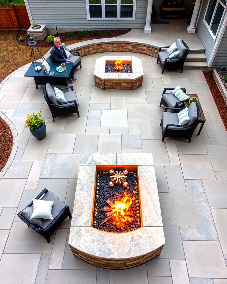 20 Stamped Concrete Patio With Fire Pit Ideas