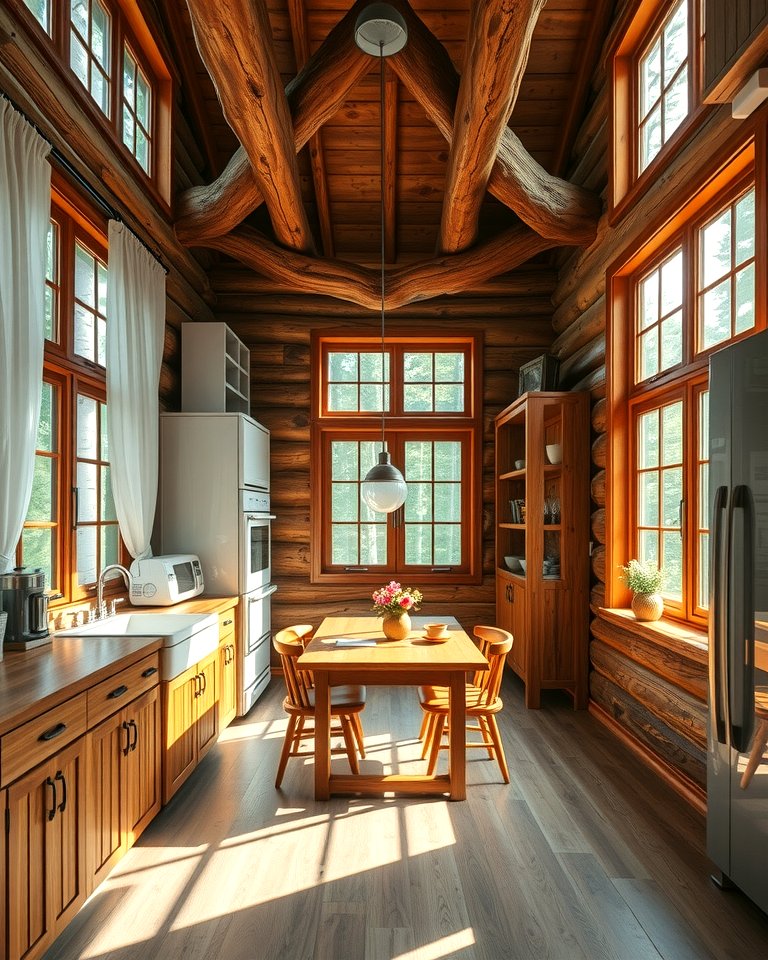 25 Log Cabin Kitchen Design Ideas for a Rustic Look