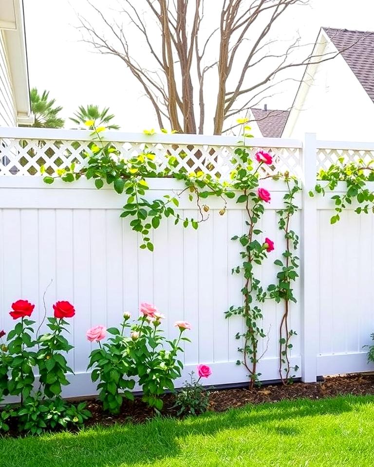 20 White Privacy Fence Ideas for a Classic Look