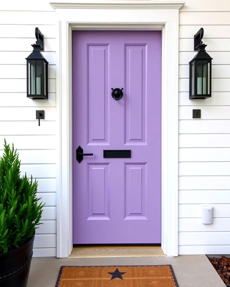 20 Lavender Front Door Ideas for a Welcoming Entrance