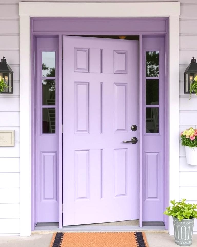 20 Lavender Front Door Ideas for a Welcoming Entrance