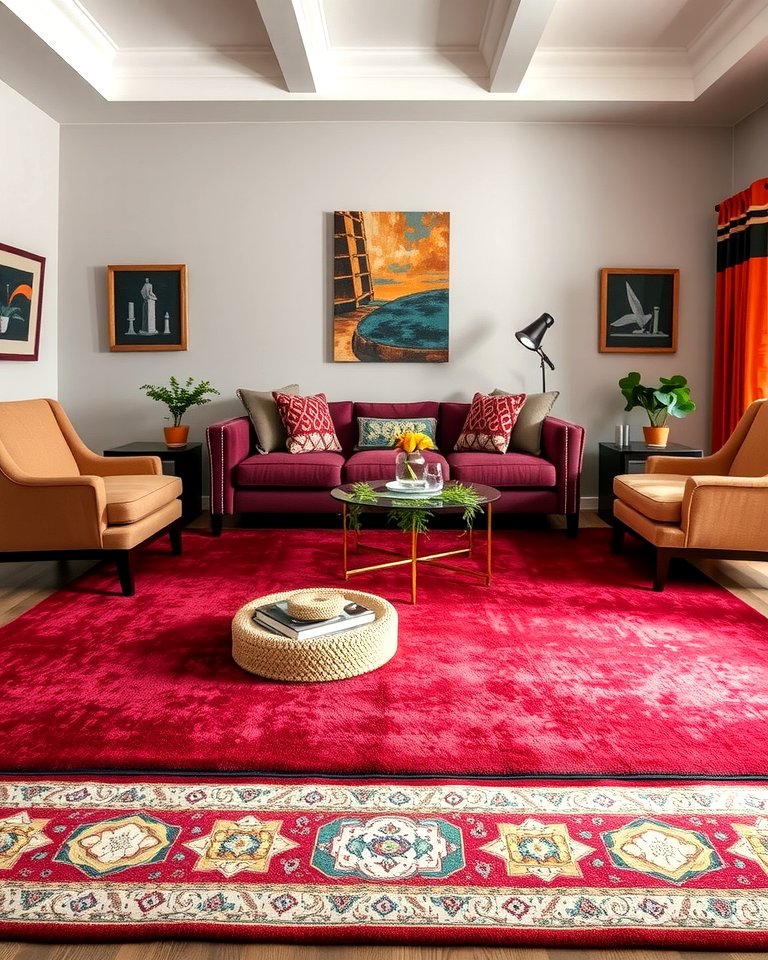 25 Burgundy Living Room Ideas for a Rich and Cozy Look
