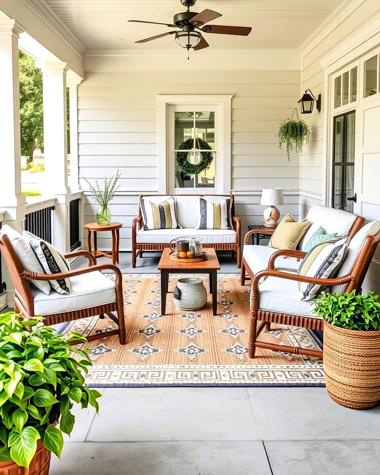 25 Farmhouse Porch Ideas for a Cozy Outdoor Retreat