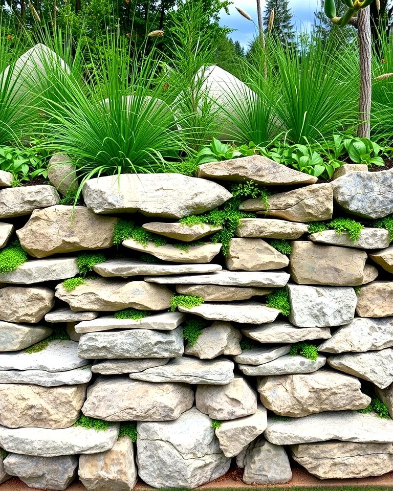 20 Natural Rock Retaining Wall Ideas for a Stunning Yard
