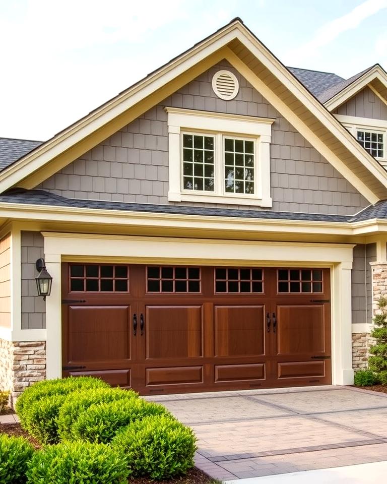 20 Exterior Garage Door Trim Ideas to Boost Curb Appeal