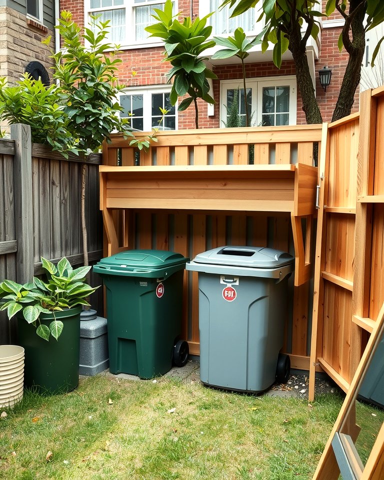 25 Garbage Can Storage Ideas for Neat Spaces