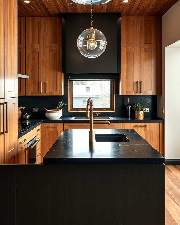 25 Black Kitchen Countertops for a Bold Statement