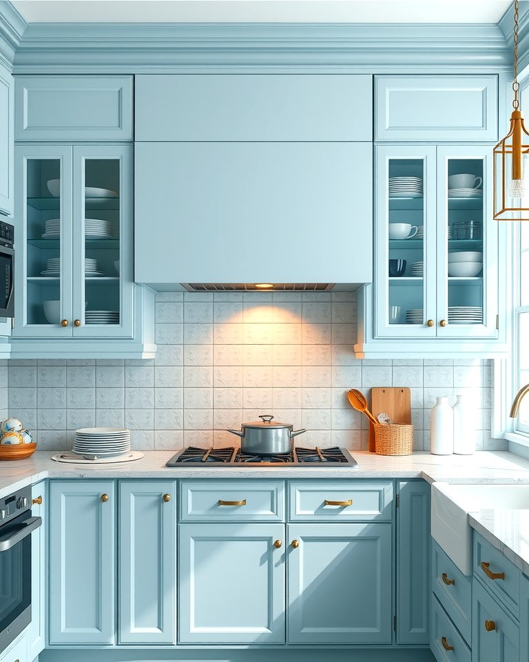 25 Light Blue Kitchen Cabinets Ideas for a Coastal Vibe