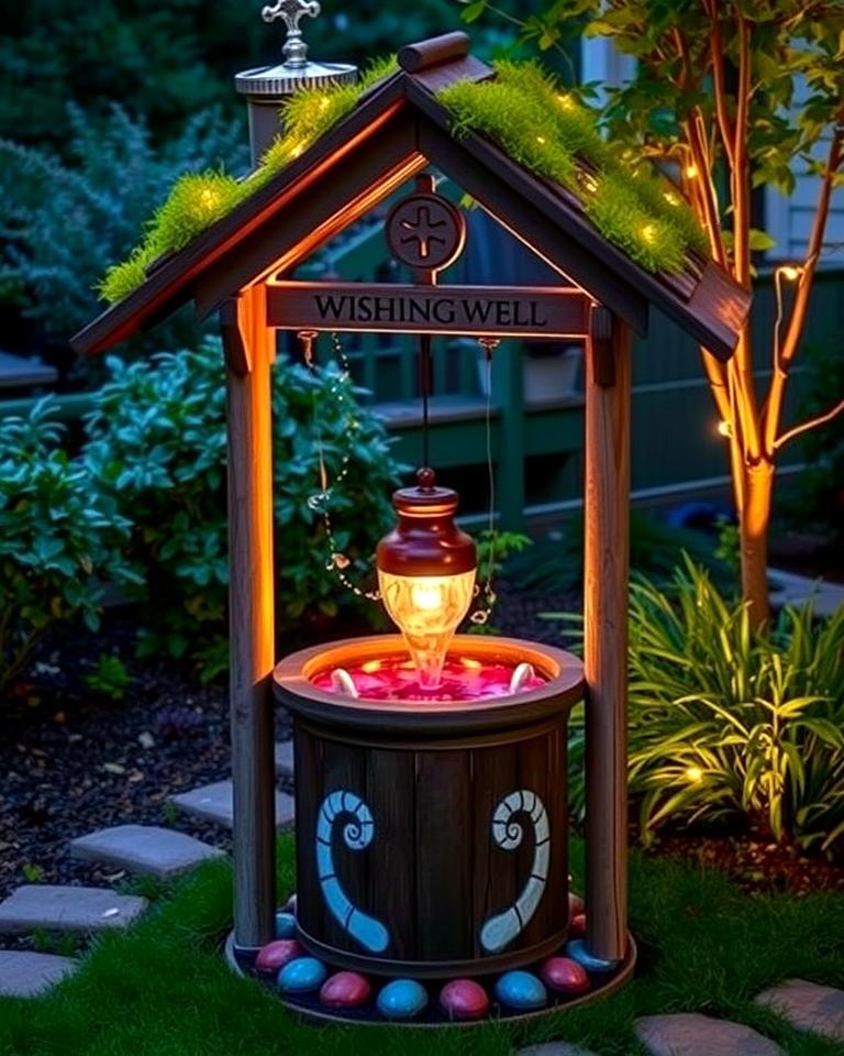 20 Outdoor Wishing Well Garden Ideas for Enchantment