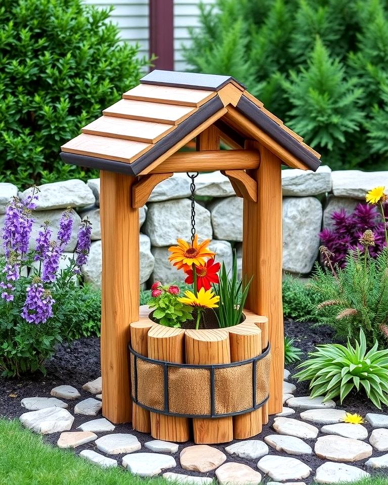20 Outdoor Wishing Well Garden Ideas for Enchantment