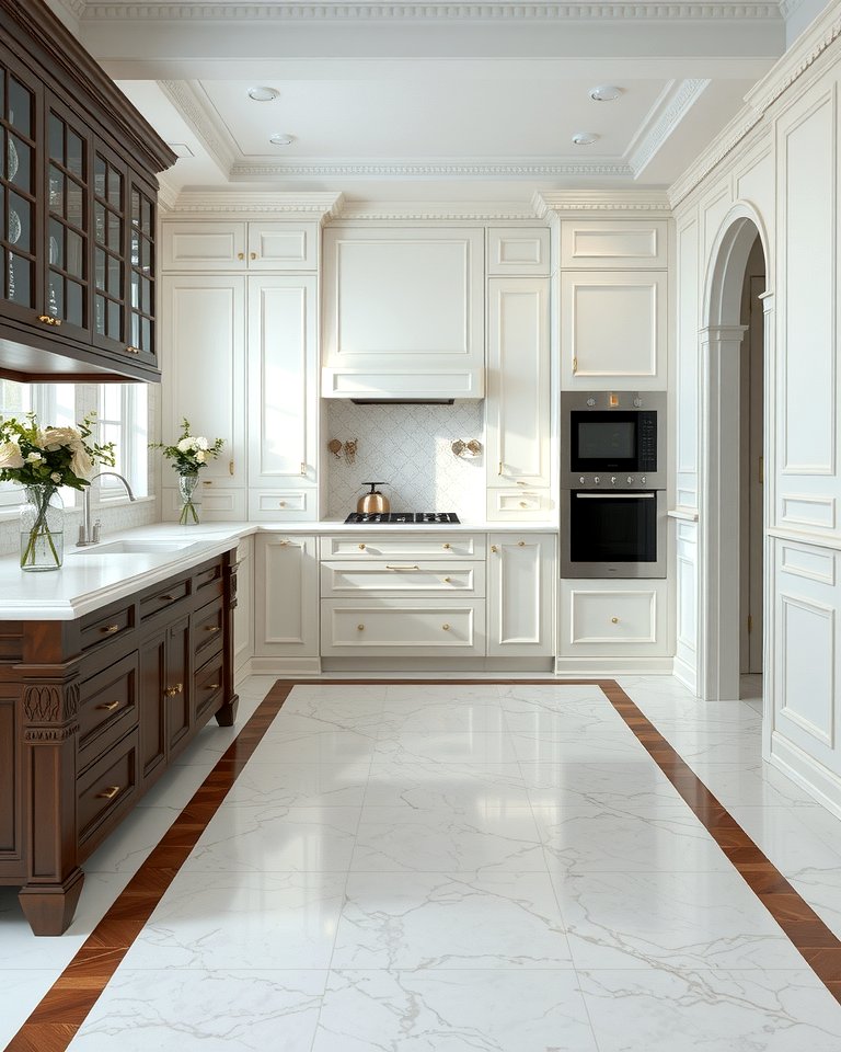 25 Marble Kitchen Floor Ideas for Timeless Elegance