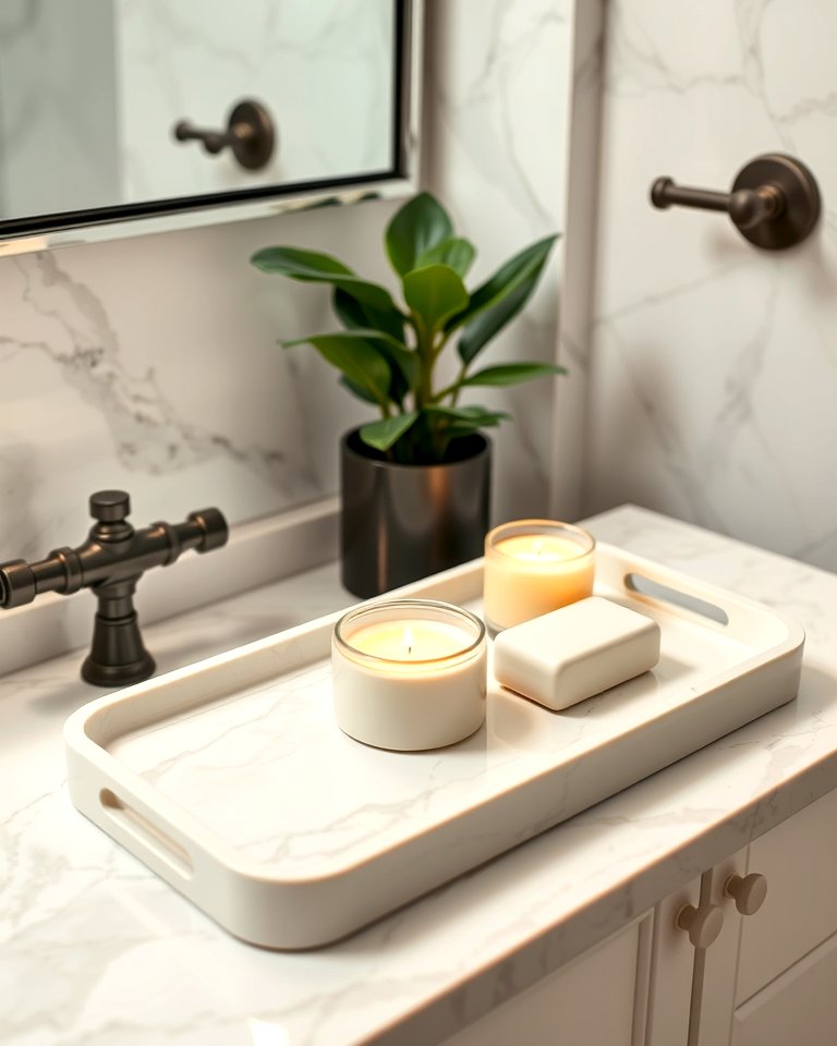 25 Stylish Bathroom Tray Ideas to Organize and Decorate