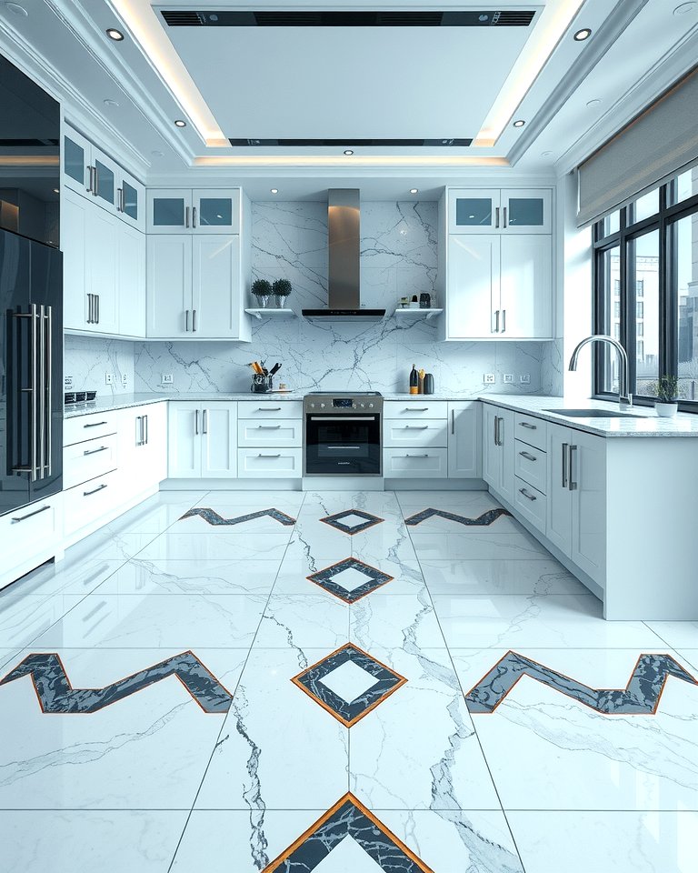 25 Marble Kitchen Floor Ideas for Timeless Elegance