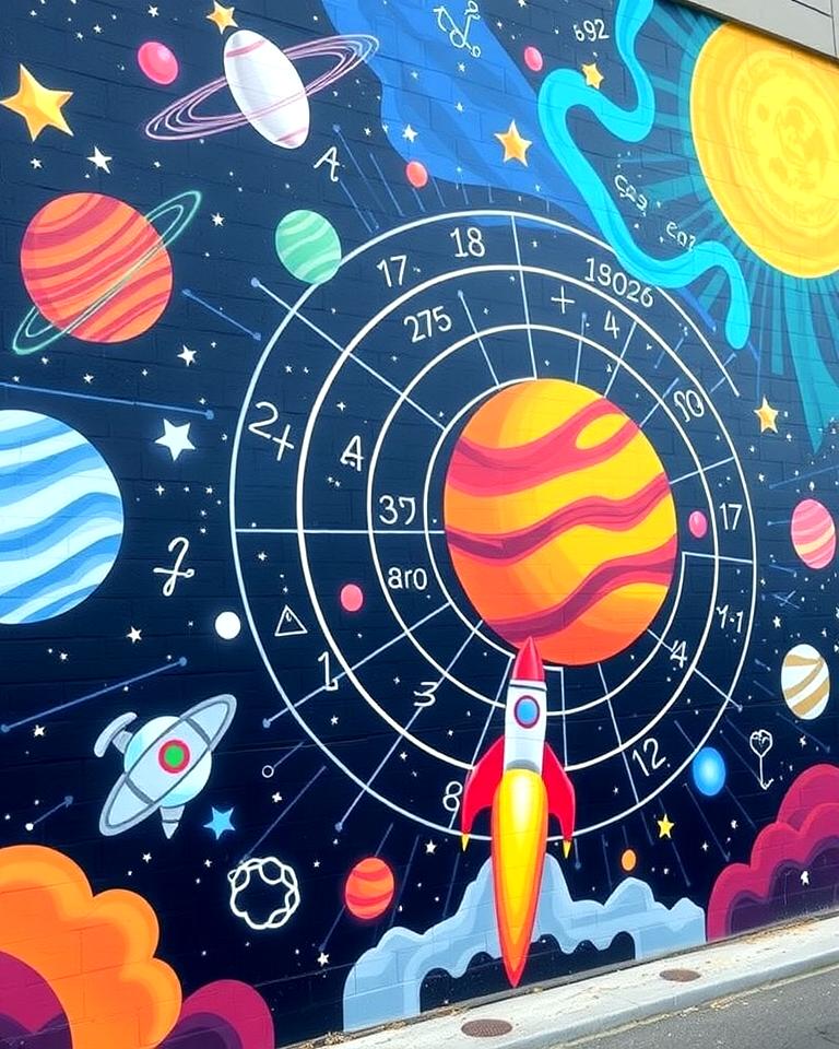 20 Math Mural Ideas for Creative Wall Decor