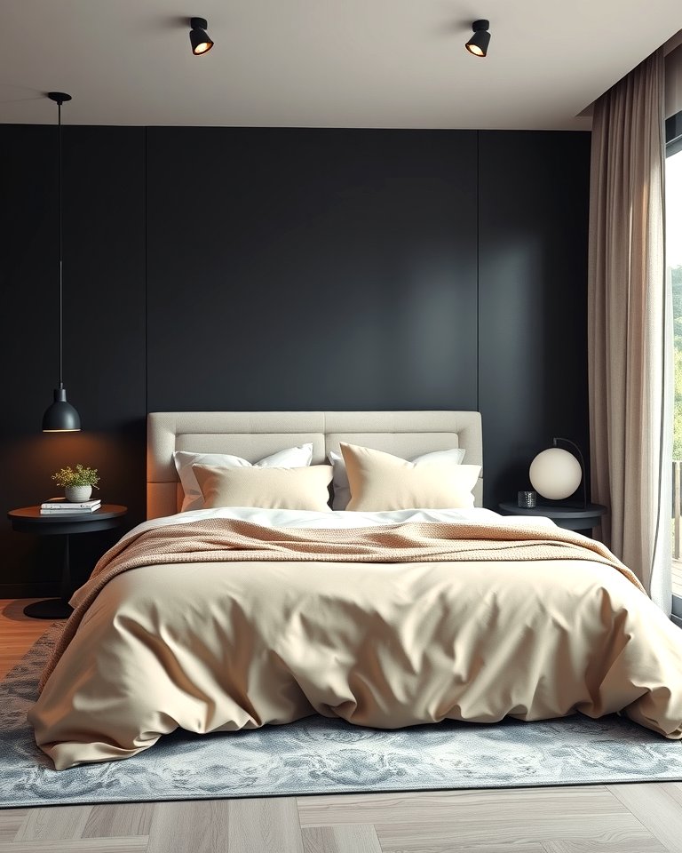 25 Matte Black Bedroom Ideas for a Sleek and Modern Look