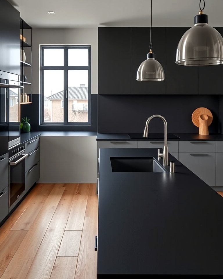 25 Black Kitchen Countertops for a Bold Statement