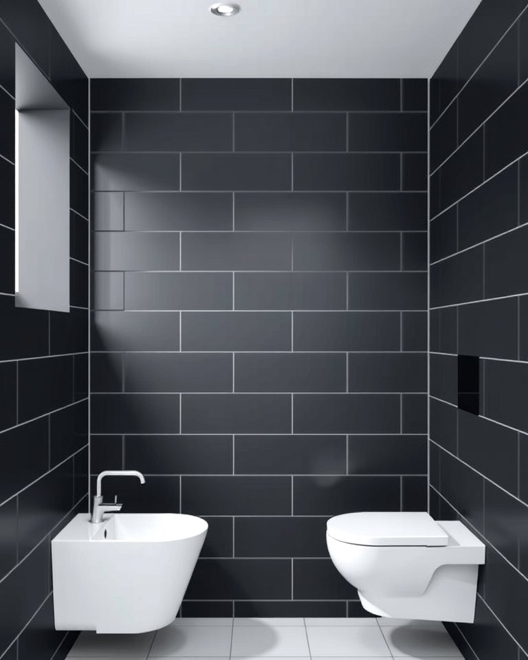 25 Stylish Black Tile Bathroom Ideas