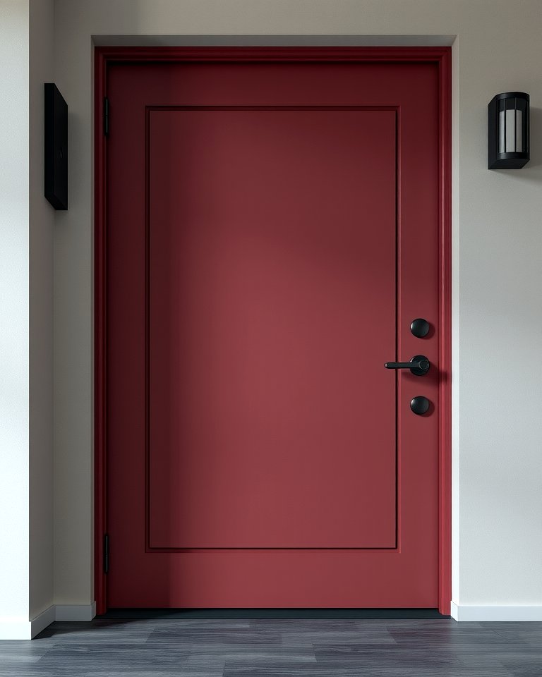 25 Dark Red Front Door Ideas for a Bold Entrance