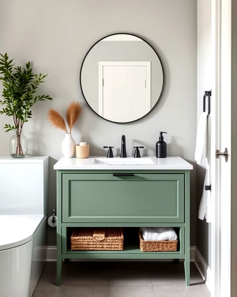 20 Bathroom With Green Vanity Ideas for a Fresh Look