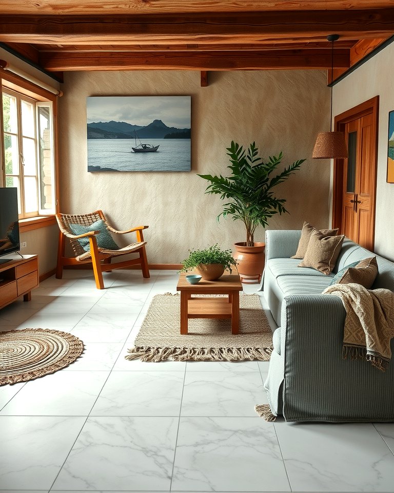 25 Marble Floor Living Room Ideas for a Luxurious Space