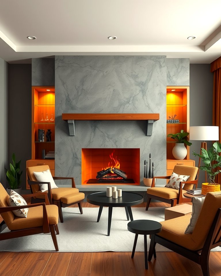 25 Home Office With Fireplace Ideas for Cozy Workspaces