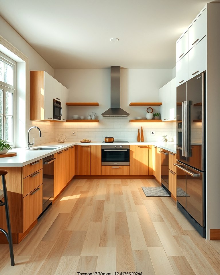 25 Light Wood Floor Kitchen Ideas for a Bright Space