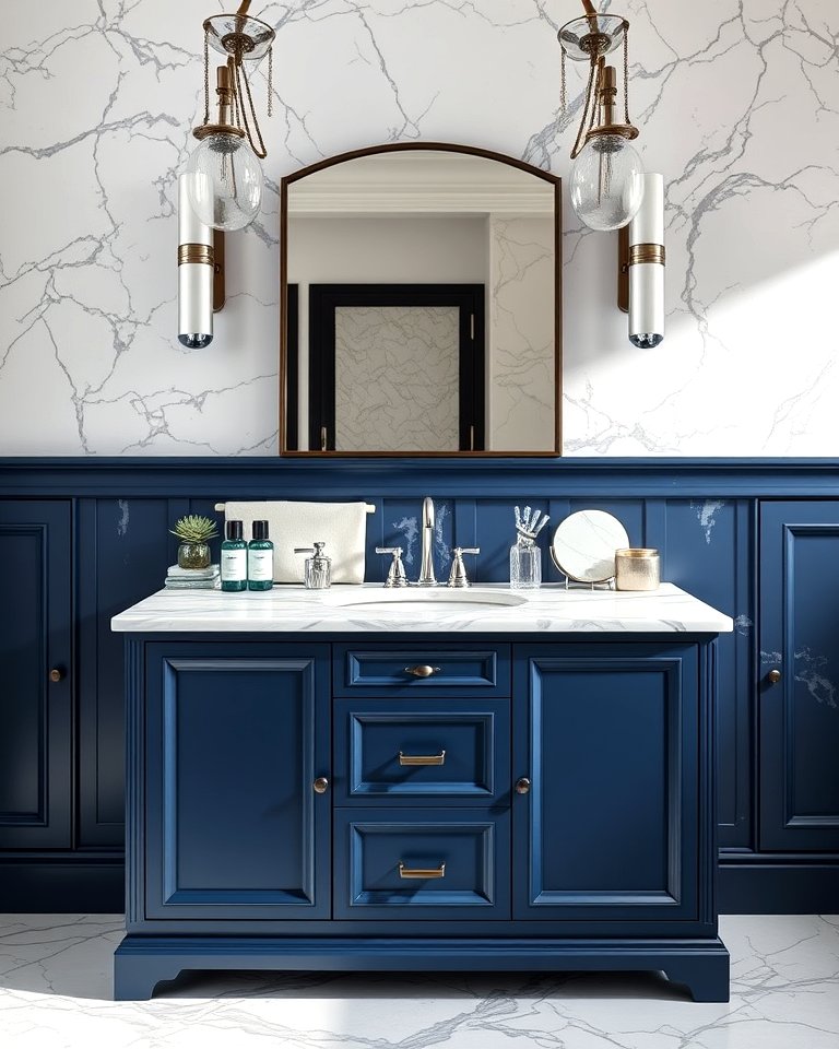 25 Stunning Blue Bathroom Vanity Ideas