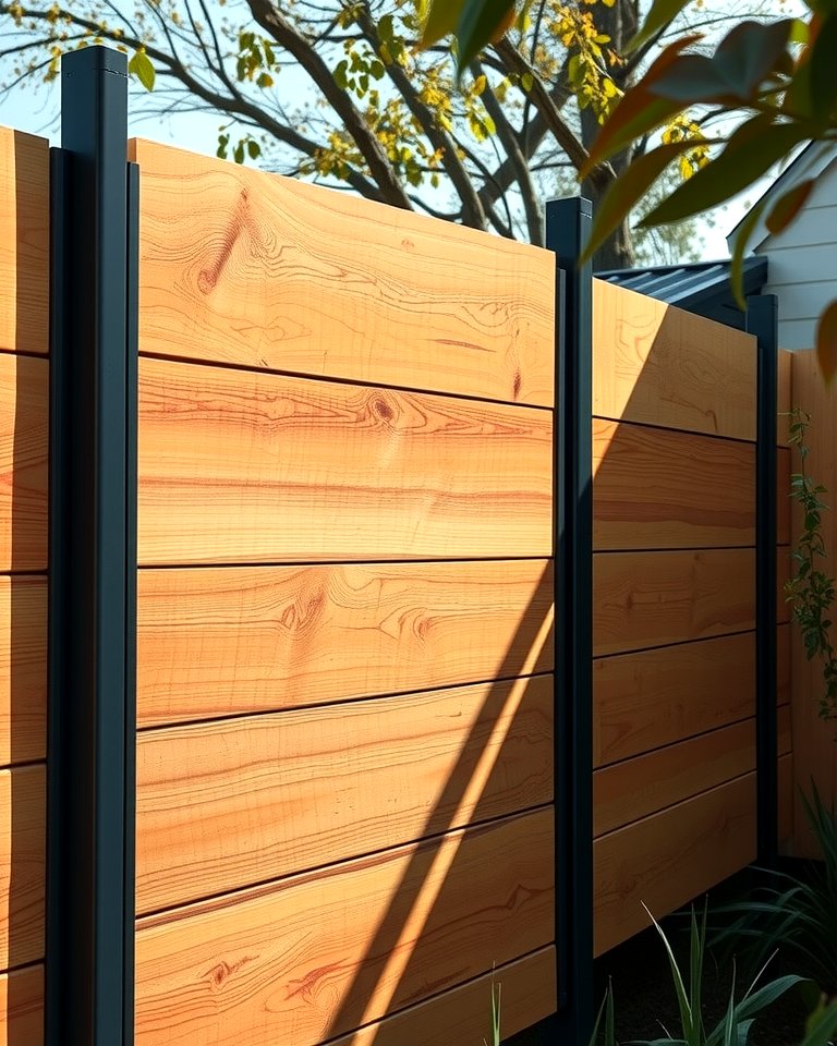 25 Metal and Wood Fence Ideas for Durable Boundaries