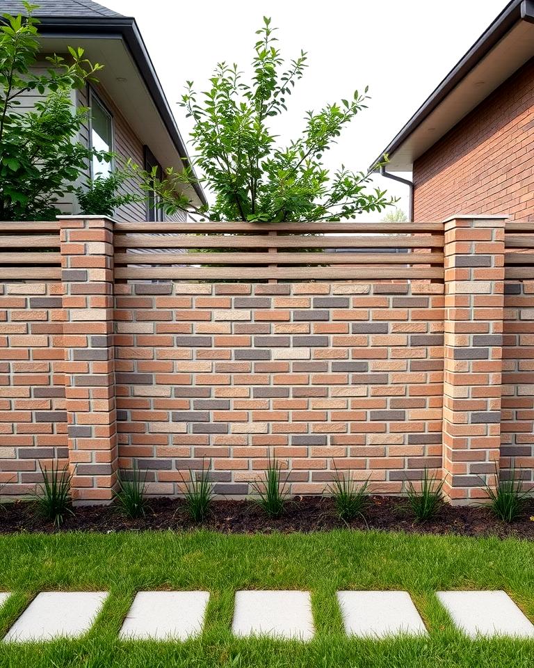 20 Front Yard Brick Fence Ideas for a Classic Look