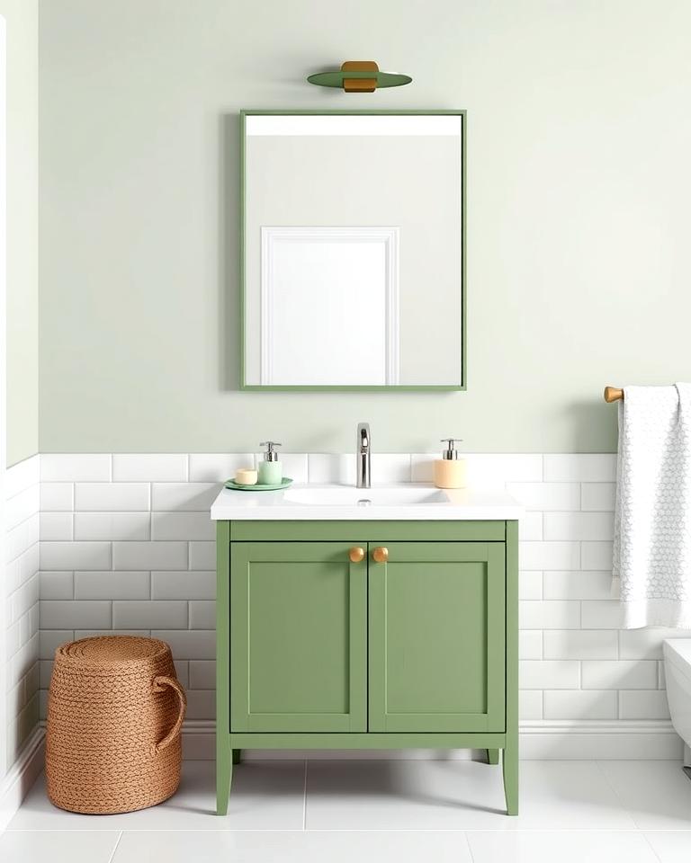 20 Bathroom With Green Vanity Ideas for a Fresh Look