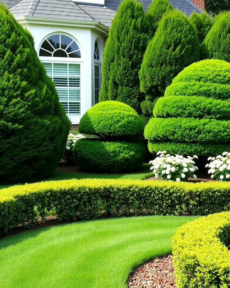 25 Elegant Front Yard Boxwood Design Ideas