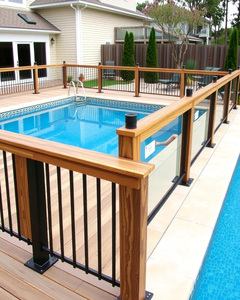 20 Pool Deck Railing Ideas for Safety and Style