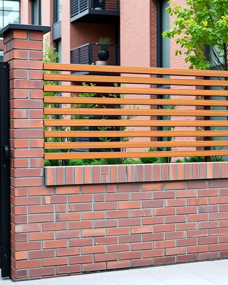 20 Front Yard Brick Fence Ideas for a Classic Look