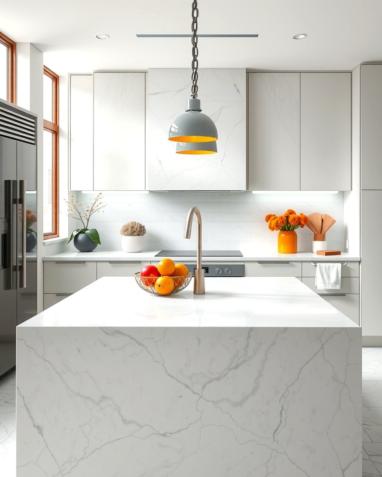 25 Marble Kitchen Countertops for Elegant Homes