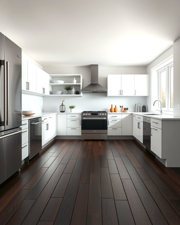 25 Kitchen With Dark Wood Floors Ideas for Elegance