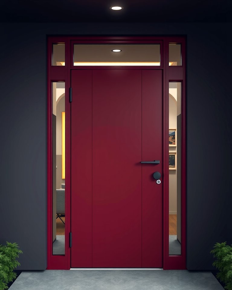 25 Dark Red Front Door Ideas for a Bold Entrance