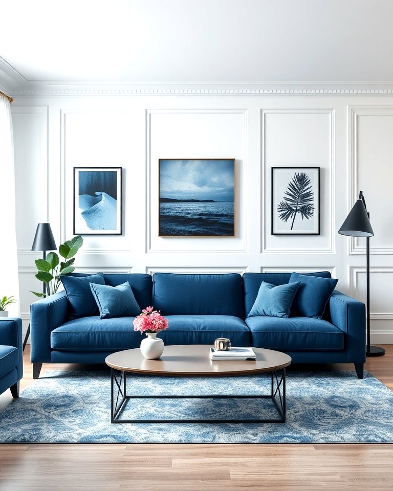 25 Blue Couch Living Room Ideas for a Stylish Space
